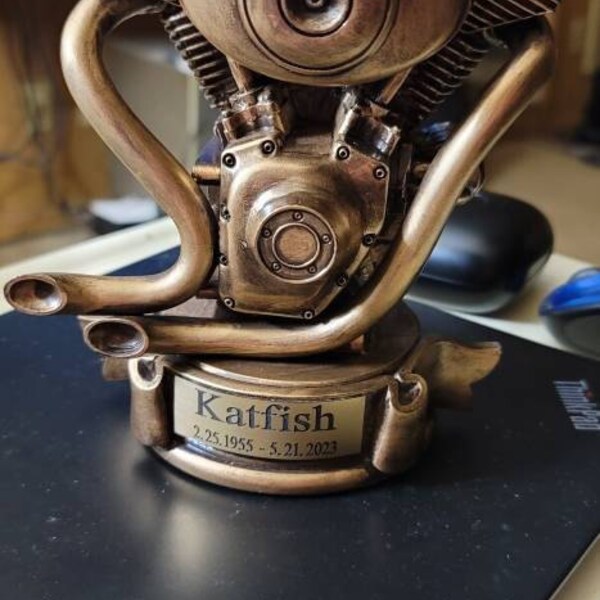 Twin Engine Motorcycle Keepsake Memorial Urn - Etsy