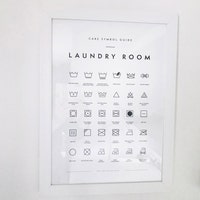 Laundry Room Symbols Print, Printable Art, Laundry Wall Decor, Laundry ...