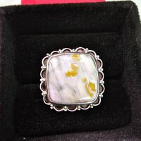 Buy Copper White Calcite Square 10mm Micron Gold Plated 925 Online in ...