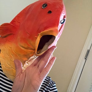 Latex Realistic Gold Fish Full Head Prop Cosplay Animal Head - Etsy UK
