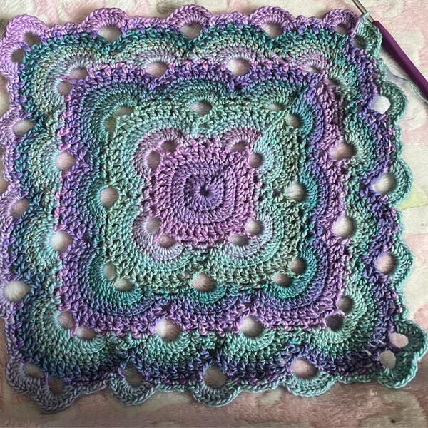 Virus Blanket Crochet Pattern: Lacy Afghan PDF ENGLISH (digital ...