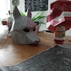 DIY Wolf Mask, Low Poly Paper Craft Template, Printable Wolf Mask ...