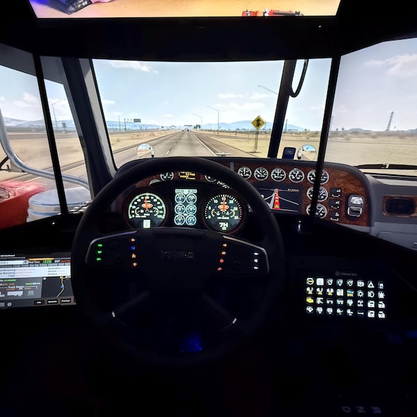 Sim Racing Dashboard DDU: Triple Screen Touchscreen Gauge - Etsy
