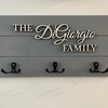 Key Holder for Wall / Personalized Key Hanger / New Home Sign / Family ...