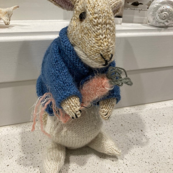KNITTING PATTERN - Rabbit and Carrots - Etsy