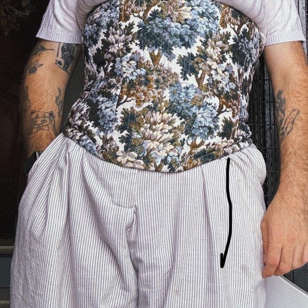 MEN'S CORSET Pattern // Pdf Sewing Pattern Corset Top for Male // Eu ...