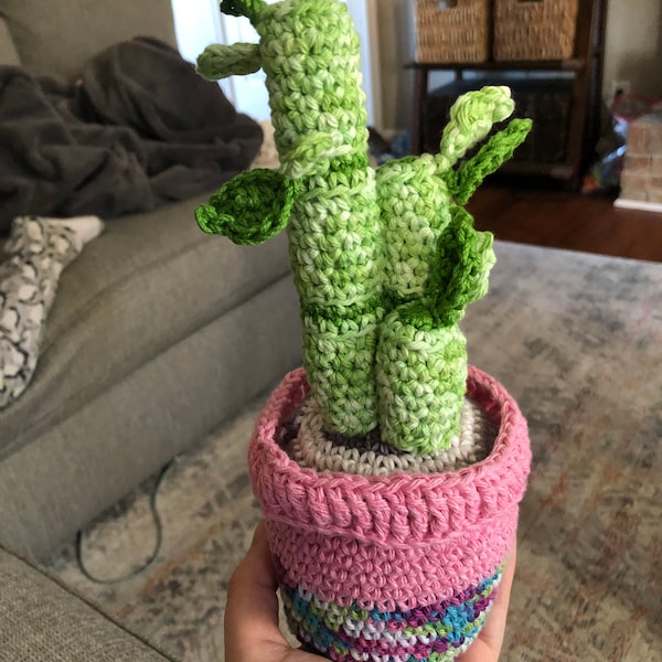 PATTERN: Lucky Bamboo Crochet - PDF ONLY - Amigurumi Bamboo Crochet ...