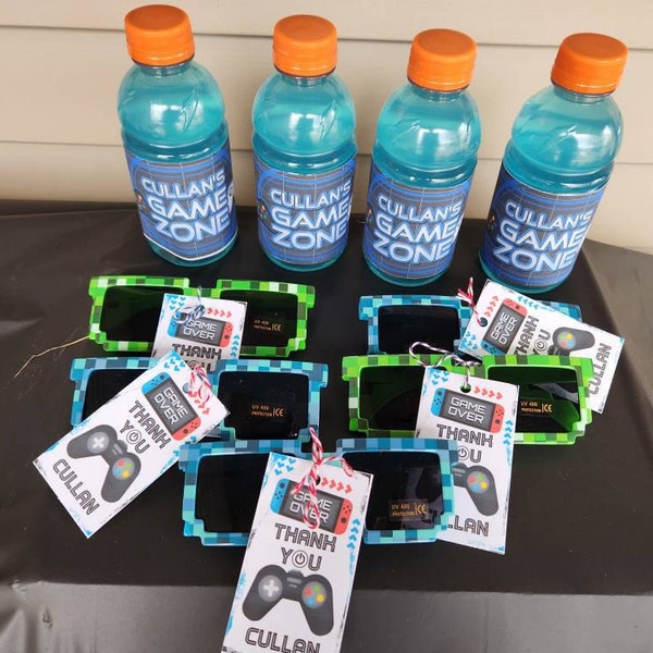 Building Blocks Birthday Party Favor Tag Digital Template | Brick Toys ...