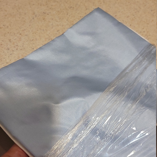 Iridescent Baby Blue Tissue Taffeta Silk, 100% Silk Fabric, by the Yard ...