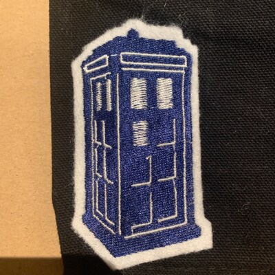 TARDIS Doctor Who Embroidered Patch - Etsy