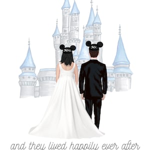 Custom Disney Inspired Portrait Personalized Print for | Etsy