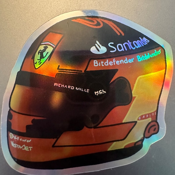 Helmet Stickers - Large F1 | Cute Formula One Sticker for Notebooks ...