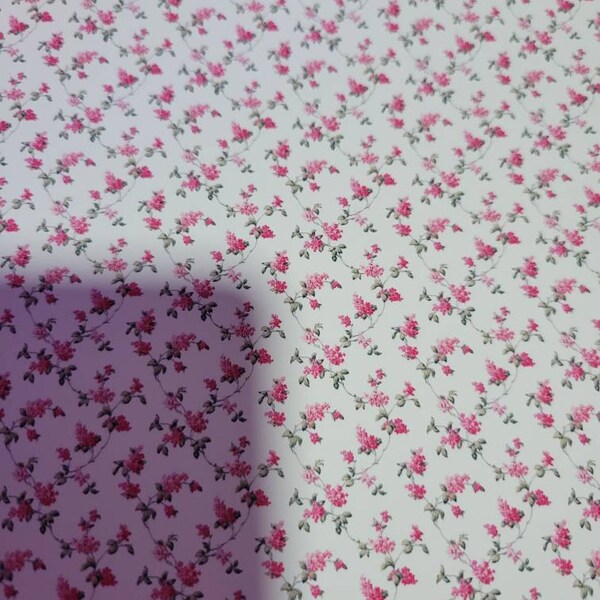 Dolls House Wallpaper 1/12th or 1/24th Scale Pink Quality Paper #71 - Etsy