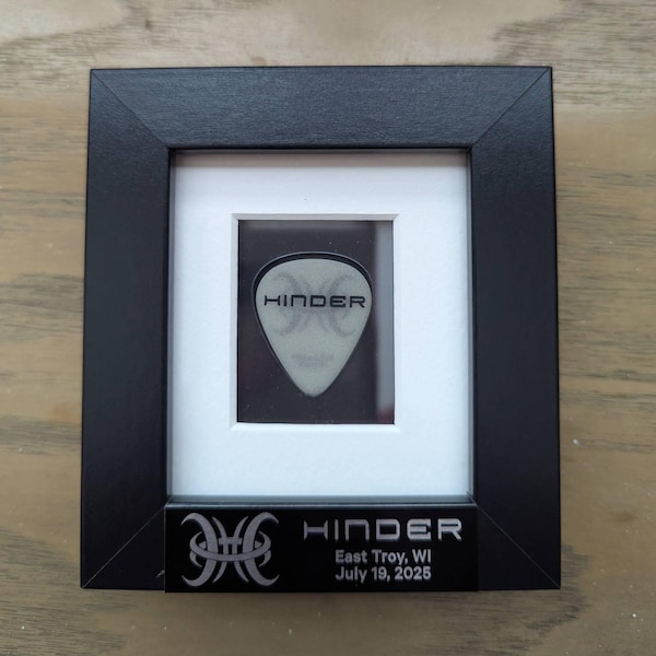 Small Guitar Pick Picture Display Frames for 1-3 Picks With Optional ...