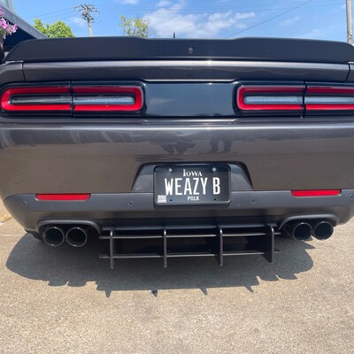 Custom Text Front Bumper Vinyl Decal Fits Dodge Challenger Sxt - Etsy