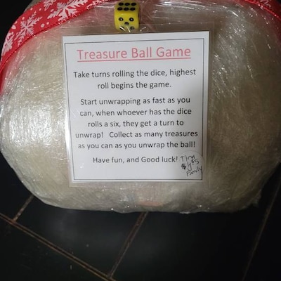 Large Saran Wrap Treasure Ball Game - Etsy