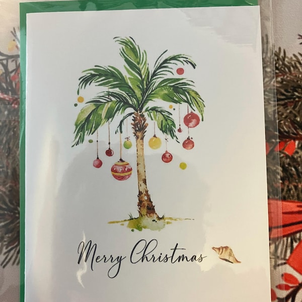 Mele Kalikimaka Cards, Personalized Christmas Cards, Tropical Christmas ...