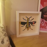 Manchester Print, M20 Didsbury Postcode Art Print, Magenta-lime, Blue ...