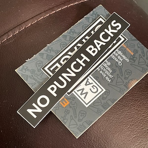 No Punch Backs Sticker Slug Bug Decal Water Bottle Stickers Laptop Sticker - Etsy