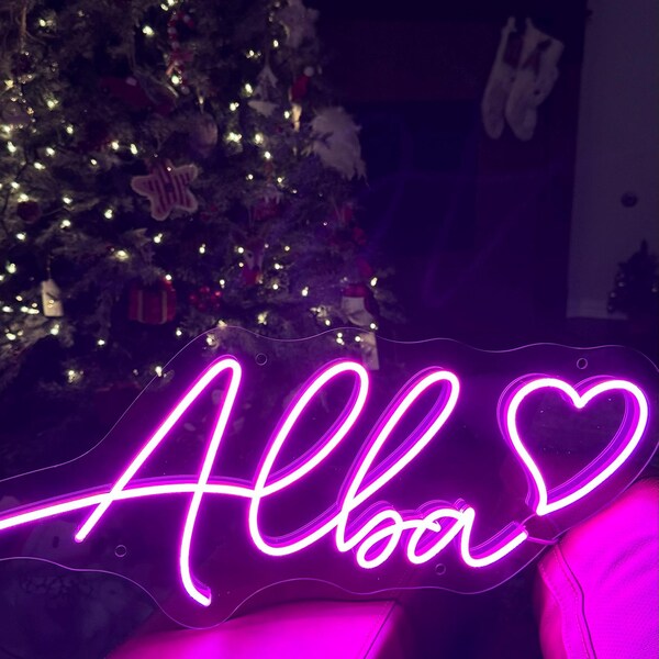 Custom Neon Name Signs for Kids' Bedrooms/nurseries, Light up Name ...