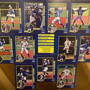 Baseball Trading Card Custom Printed Trading Card - Etsy