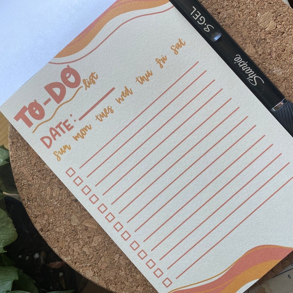 To-do List Notepad - Etsy