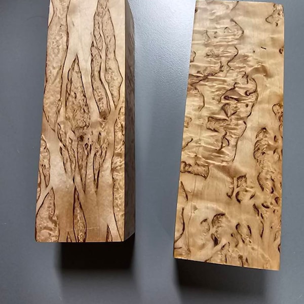 Amber Color. Stabilized Karelian Curly Birch, Alder Burl Wood. - Etsy