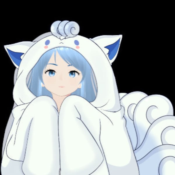 CUTE VTUBER ASSETS Blankets Dino, Dinosaur, Axolotl, Bunny 2d, 3d ...