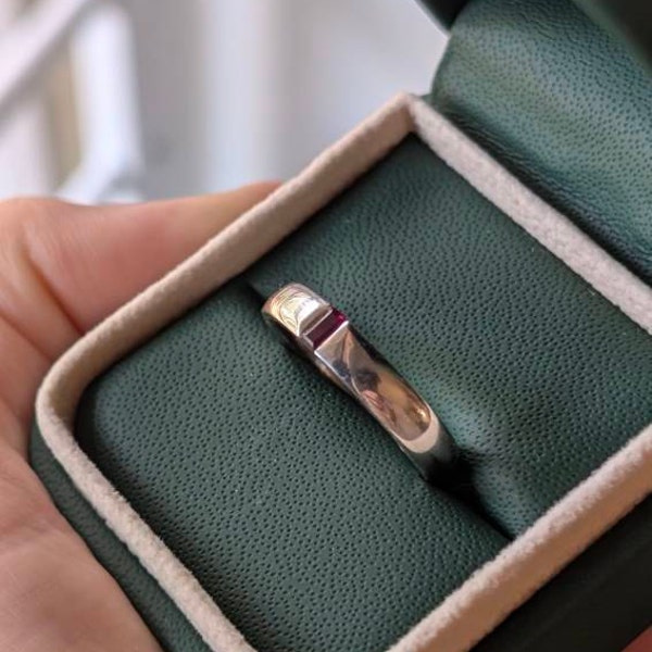 4 Carat Ruby Ring / Yellow Gold Ruby Engagement Ring / Anniversary Ring ...