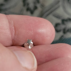 1 Pair Mini Star 925 Sterling Silver Studs Very Tiny Star - Etsy