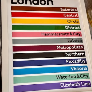 Minimal Chicago Train Poster of Chicago Rapid Transit CTA Rail Print of ...