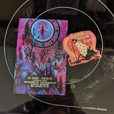 Jar Cryptid Buddy Sticker Pack Fantasy Mothman Sasquatch Bigfoot Fresno ...