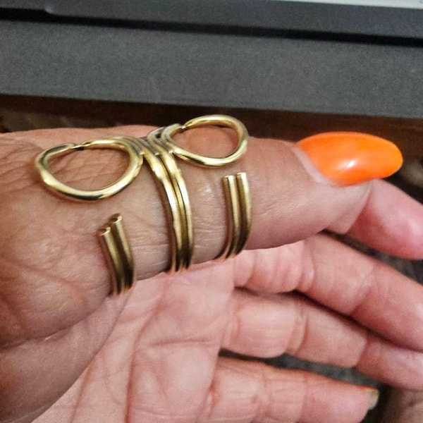Splint Brass Rings, MCP Hyperextension Splint, Arthritis Rings, Trigger ...
