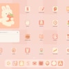 Cute Peach Orange Hand Drawn Ios & Android App Icons | Home Screen Set ...