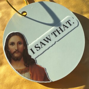 Pack of 5 Jesus I Saw That Sticker Vinyl Sticker, Vinyl Decal Sticker ...