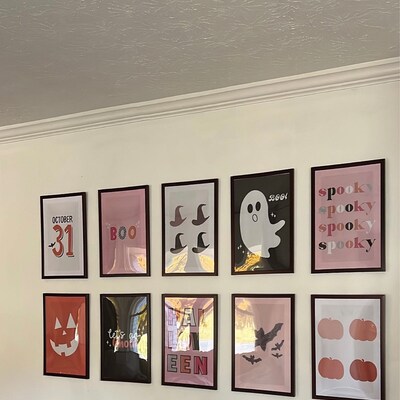 Groovy Ghost Printable, Retro Halloween Decor, Halloween Wall Art ...