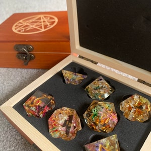 Algae Dice Handmade Sharp Edge Resin Dice Dnd Dice Set RPG - Etsy