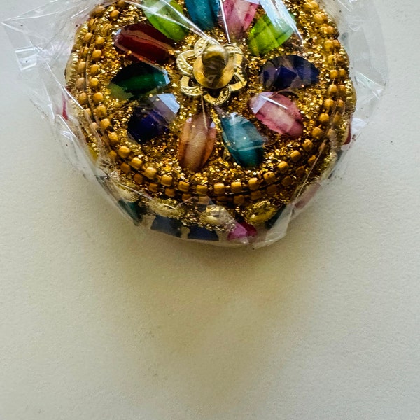 Round Kumkum Haldi Holder | Indian Return Gift | Thamboolam Favor ...