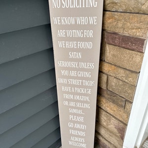 Rude Front Porch Leaner Sign 5 Foot Tall Reversible Front Porch Signs ...