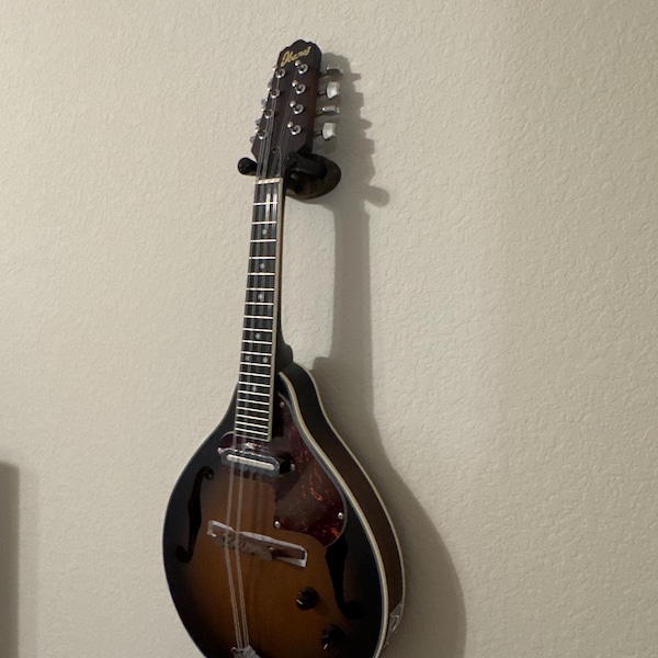 Unique Rustic Modern Oval Ukulele Wall Mount Handmade - Black/brown - Etsy