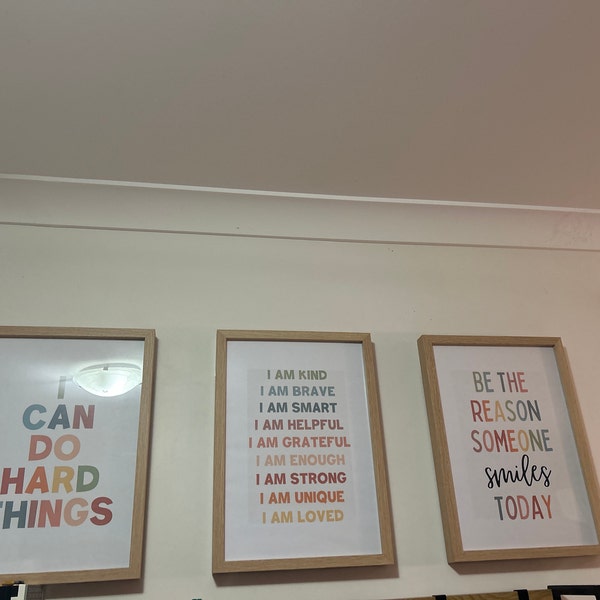Affirmations for Kids, Classroom Posters, I Am Affirmations, Playroom ...
