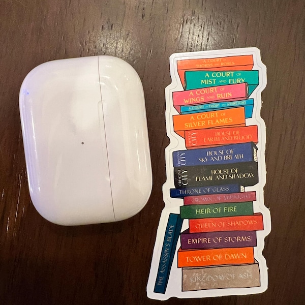 SJM Universe Book Stack Vinyl Sticker, Water Bottle Laptop Kindle Decal ...