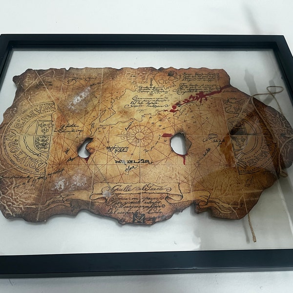 GOONIES MAP - Replica of the Goonies Map Handmade From Frames of the ...