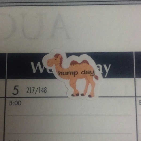 Camel Hump Day Planner Stickers, 20 or 64 Count - Stickers for Planners ...