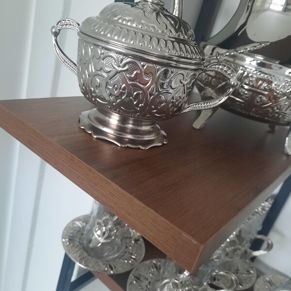 Arabic Coffee Sets, 12 Pcs Golden Coffee Cups & Sets, Decorative Tea ...