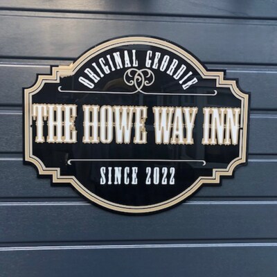 Personalised Pub Shed Hanging Swing Sign With Bracket Garden - Etsy