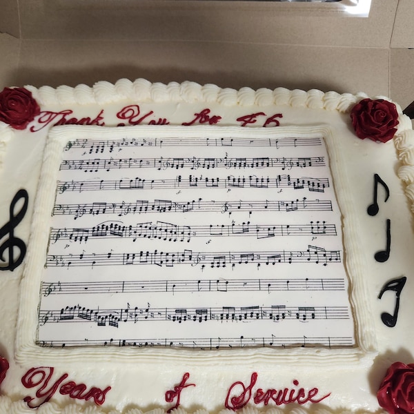 Music Notes - Set of 8 Edible Toppers | Fondant Toppers - Etsy