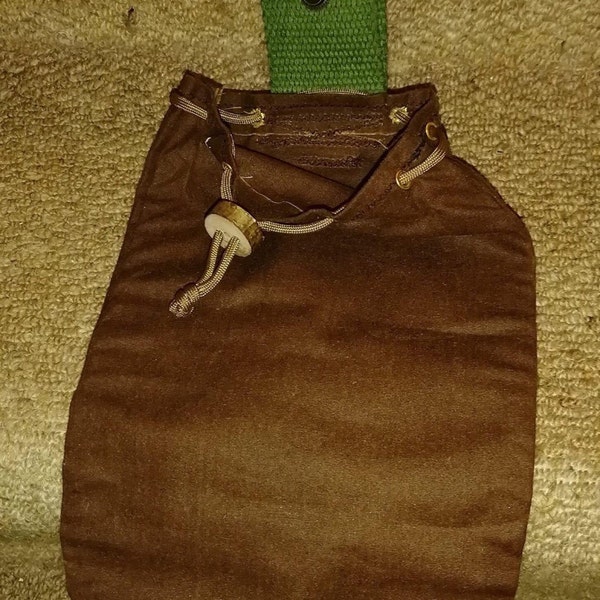 Bushcraft Foraging Pouch Waxed Canvas Roll up Belt Pouch Dump Pouch - Etsy