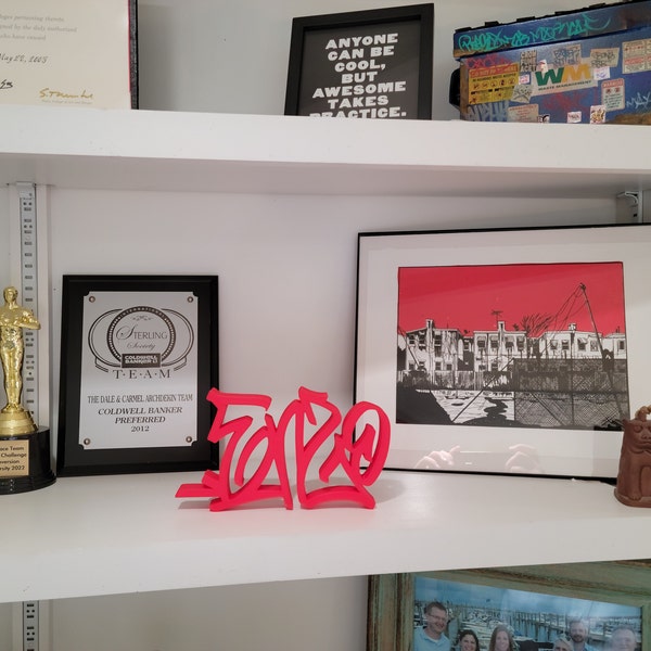 Custom Word 3d Print Graffiti Handstyle Custom Word 3d Print - Etsy