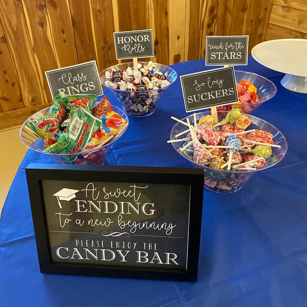 Graduation Candy Labels - Printable Graduation Party - Candy Buffet ...